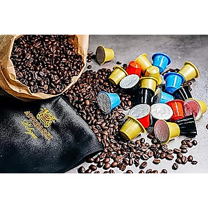 Attibassi Italian Espresso Coffee Capsules Compatible with Nespresso Original Machines, Intenso, 100 Pods