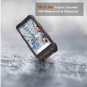 Android 13 Barcode Scanner Handheld Mobile Computer, 5.5-inch Touchscreen PDA Scanner with Integrated Honeywell 1D & 2D Bar Code Scan Engine, WiFi & 4G LTE, for Warehouse & Logistics