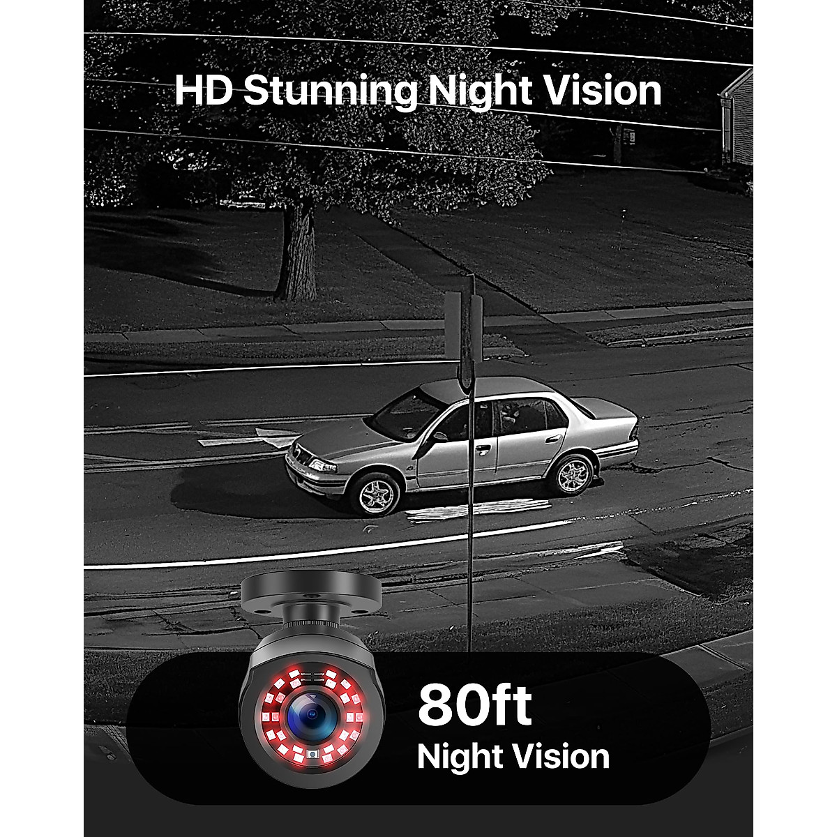 ZOSI 3K Lite Security Camera System with AI Human Vehicle Detection,H.265+ 8CH HD TVI Video DVR Recorder with 8X HD 1920TVL 1080P Indoor Outdoor Weatherproof CCTV Cameras,Remote Access,1TB Hard Drive