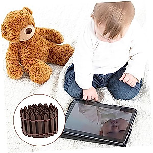 Simulation Fence Imitation Mini Fence gate Mini Corral Fence Horse Wood Fence Miniature Farm Fence Miniature Fence Model Fence Decor Corral Fencing playset Wooden Panel Outdoor