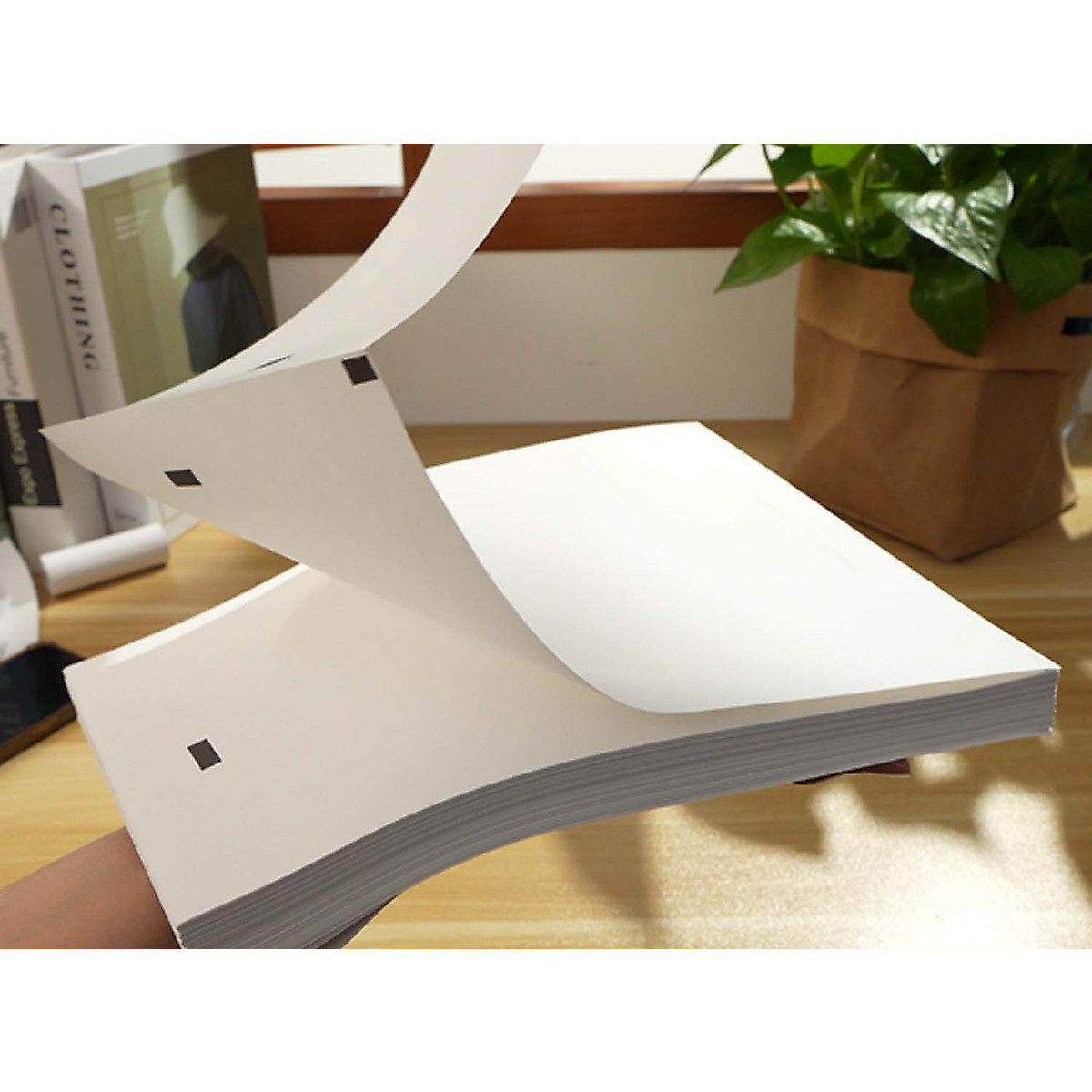 Zoolion 1 Wireless Portable Printer & 1 Thermal Paper Roll 8.5"x11" & 100 Folded Thermal Paper 8.5"x11"