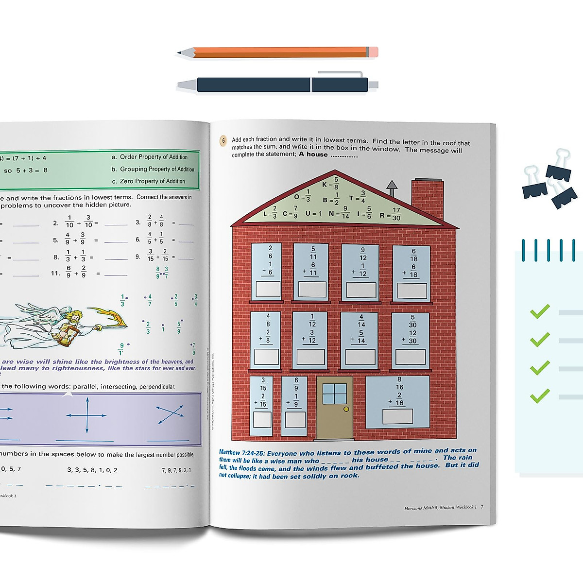 Horizons Math 5th Grade Student Book 1 (Lifepac)