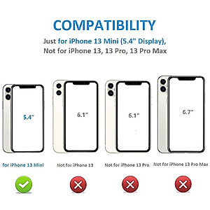 Onetop Compatible with iPhone 13 Mini Wallet Case with Card Holder, PU Leather Kickstand Card Slots Case, Double Magnetic Clasp and Durable Shockproof Cover 5.4 Inch (Green)