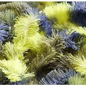 Jillche Bed Fluffy Blanket W/Camo Fur, Ultra Soft Throw Blanket for Kids & Teen, Warm Fuzzy Blankets and Throws for Bed, Stylish Tie Dye Faux Fur Blanket as Gift for Boys, Fall Blanket 50 x 60 Inches