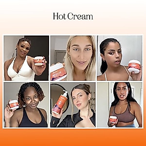 Hot Firming Lotion Sweat Enhancer - Skin Tightening Cream for Stomach Fat and Cellulite - Sweat Cream for Better Workout Results - Long Lasting Moisturizing Pre and Post Workout Massage Lotion