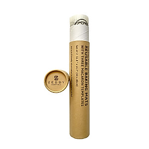 Zeddy Essentials Silicone Macaron Baking Mat With Three Macaron Templates, 2 Set, Non-Stick, Food Safe