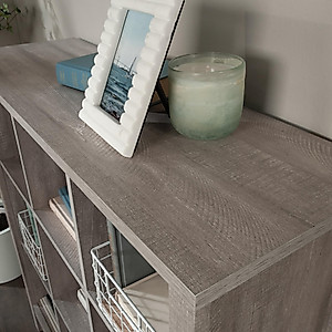 Sauder Miscellaneous Storage Cubby Storage Bookcase, Spring Maple Finish