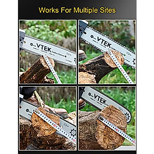 VTEK Chainsaw Cordless Brushless Chain Saw 12-inch Power Chainsaw Handheld Electric Chainsaws for Wood Cutting Tree Trimming.