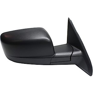 Kool Vue Passenger Side Non-Electric Mirror for Ram 1500 2013-2018 Manual Fold Without Signal Light, Blind Spot Light, Memory & Puddle Lamp Textured w/o Towing Package