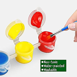 Kids Crafts, DIY 3D Dragon Painting Toys with 13 Color Educational Toy Painting Set Paint Your Own Gift Art and Craft Kit for Kids Boys Girls 3 4 5 6 7 8 9 Year Old