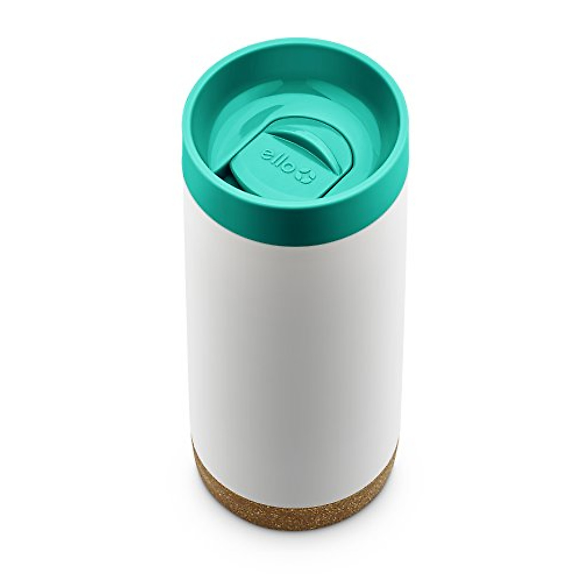 Ello Cole Vacuum-Insulated Stainless Steel Travel Mug, Teal, 16 oz