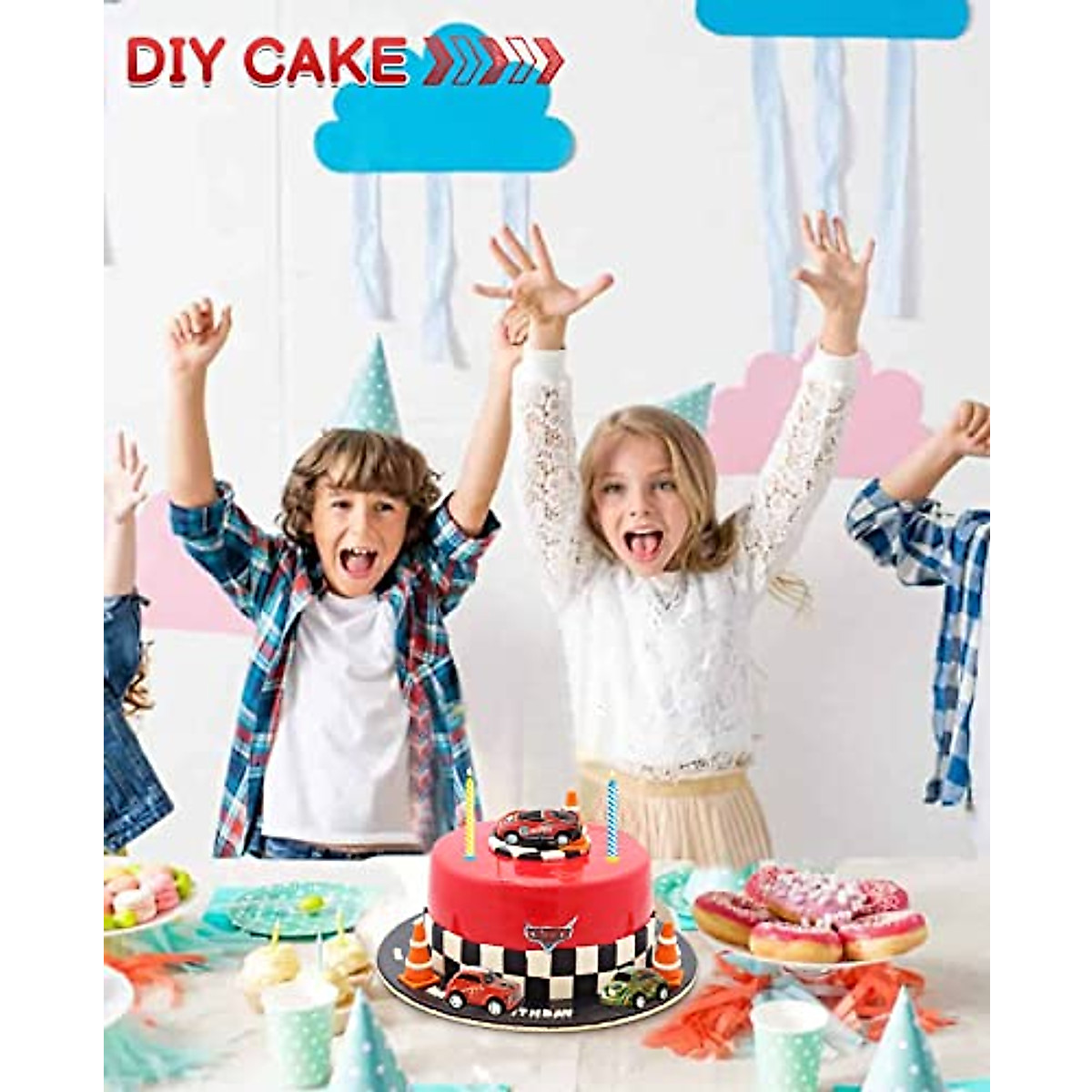 MONKLE 36 Pack Pull Back Cars, Friction Mini Toy Cars Fun Bulk Race Car Set for Kid Ages 3 4 5 6 Years Old, Boys and Girls Christmas Birthday Party Gifts, and Treasure Box Toys for Classroom