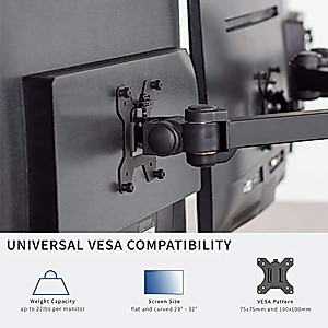 VIVO Steel Hex 23 to 32 inch LED LCD Computer Monitor, Heavy Duty Desk Mount, Fully Adjustable Stand, Holds 6 Screens, STAND-V106A