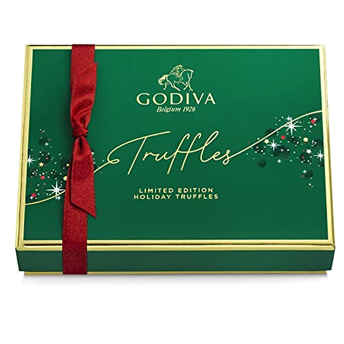 Godiva Chocolatier Holiday Truffle Flight - 12 Piece Limited Edition Assorted Gift Box – Gourmet Dark, Milk and White Chocolate Truffles for Chocolate Lovers