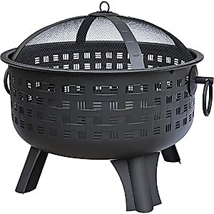 Landmann 26112 Garden Lights Brunswick Firepit, Black