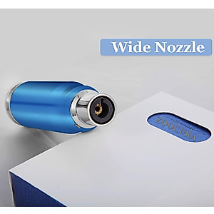 Zoocura Ice Blue Torch Lighter, Refillable Butane Torch Lighters Adjustable Jet Flame Windproof Lighter for Grill Pocket BBQ Camping, Deluxe Gift Box (Gas Not Included)