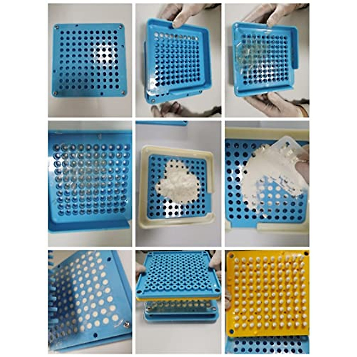 Powder Filling Machine 00Size Lab Trays Hand Movement (100 Holes 00Size)