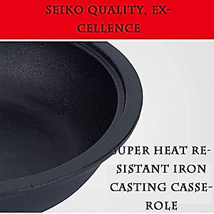 XDJ Cast Iron Taji Pot, Tagine Cast Iron with Aluminum Alloy Lid, Tajine Cooking Slow Cooker, Smoke-Free Non-Stick Cookware Saucepan, for Most Open Flame Cookware