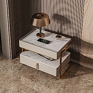HIGOH Bedside Table Bedside Table Furniture Bedside Table Living Room Sofa Modern Storage Cabinet