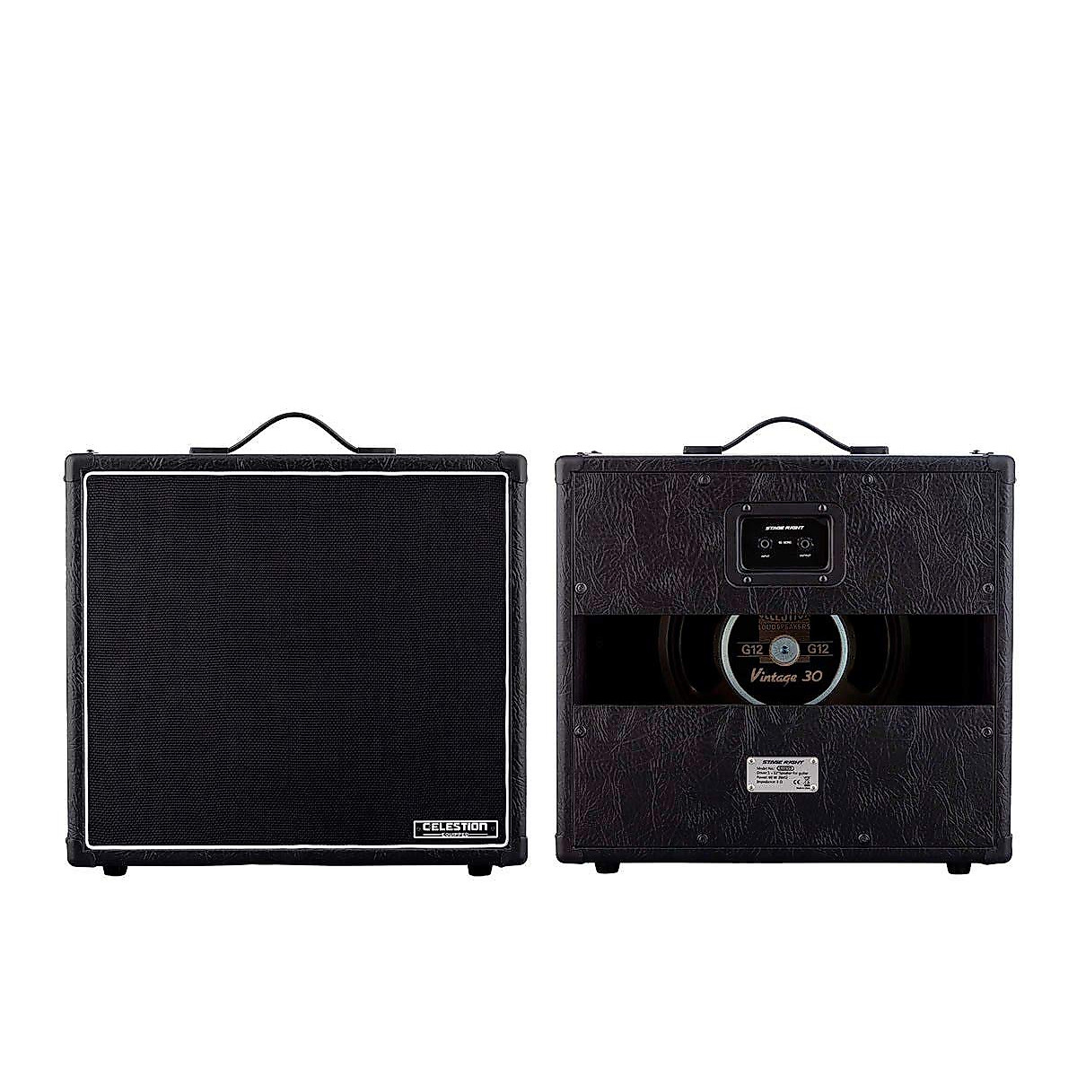 Monoprice 1x12 Guitar Speaker Cabinet With Celestion Vintage 30, Designed to Match to our 30-Watt Stage Right Head - Stage Right Series