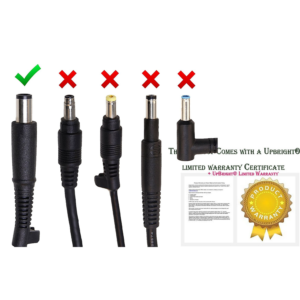 Genuine 19.5V 7.69A 150W AC/DC Adapter Compatible with HP Pavilion 27 AIO Touch Desktop 27-xa0013w 27-xa0014 27-xa0080 27-n010 27-n060xt 27-n160xt 27-n041 27-n121 27-a127c 27-r014la 27-d0240t Charger