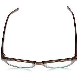 Kate Spade New York Women's Amilia Rectangular Reading Glasses, Brown & Blue Fade, 50 mm + 2