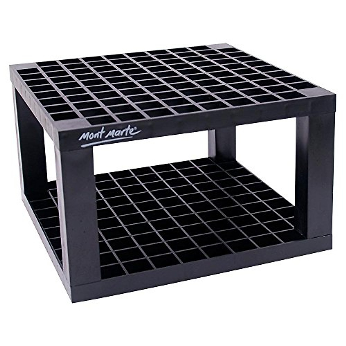 MONT MARTE Studio Tidy 2 Pack. 96 Hole Plastic Pencil & Brush Holder for Paint Brushes, Pencils, Markers, Pens and Modeling Tools. Provides Excellent Art Studio Organization.