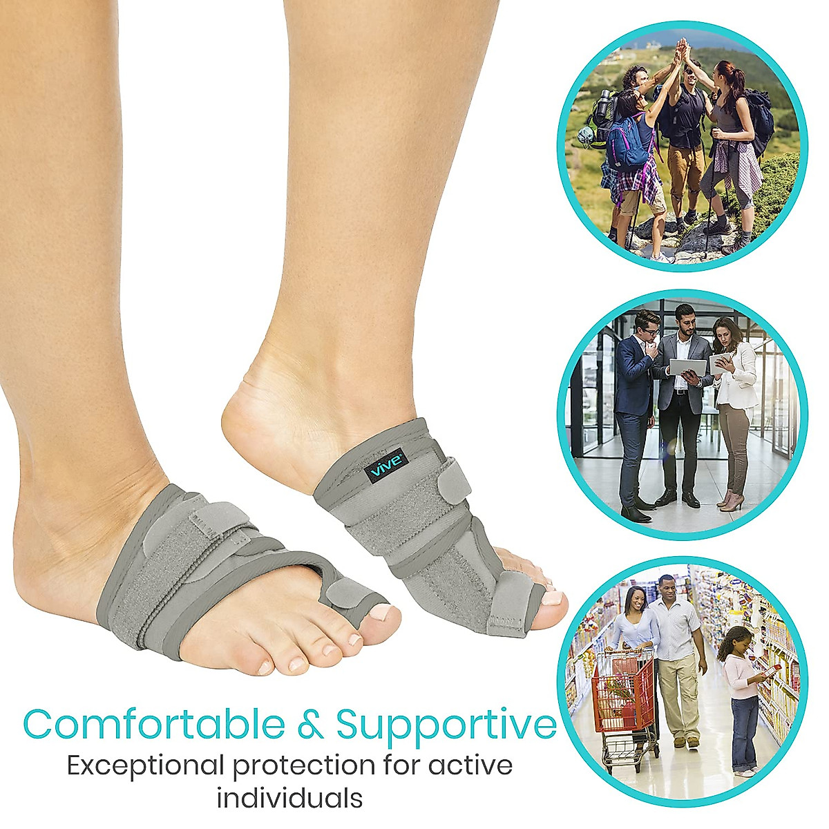 Bunion Brace Big Toe Corrector Straightener With SplintHallux Valgus Pad Joint Pain Relief, Alignt TreattOrthopedic Sleeve Foot Wrap Support