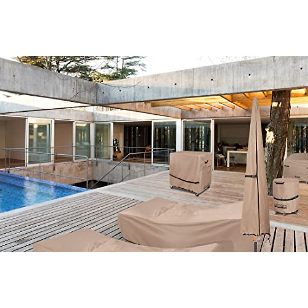 ULTCOVER Waterproof Patio Cool Bar Table Cover 19.5”(D) for Outdoor Party Cooler Side Table