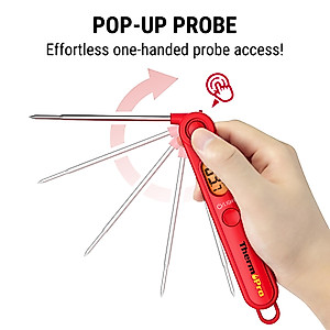 ThermoPro TP03 Digital Meat Thermometer for Cooking Kitchen Food Candy Instant Read Thermometer with Backlight and Magnet for Oil Deep Fry BBQ Grill Smoker Thermometer