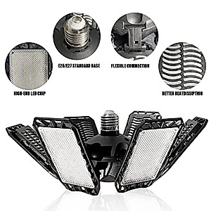 XFZM Detachable Led Garage Light, Versatile Garage Led Ceiling Light for Garage, Basement, Barn,Warehouse Garage Light Fixture (watts, 160)