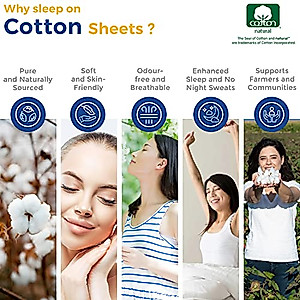 600-Thread-Count Egyptian Cotton Quality Sheet Set - Luxury Twin Size Cooling Bed Sheets for Hot Sleepers - Deep Pocket Fitted & Flat Sheets - 3 Piece Soft White Sheets for College Dorm Room Mattress