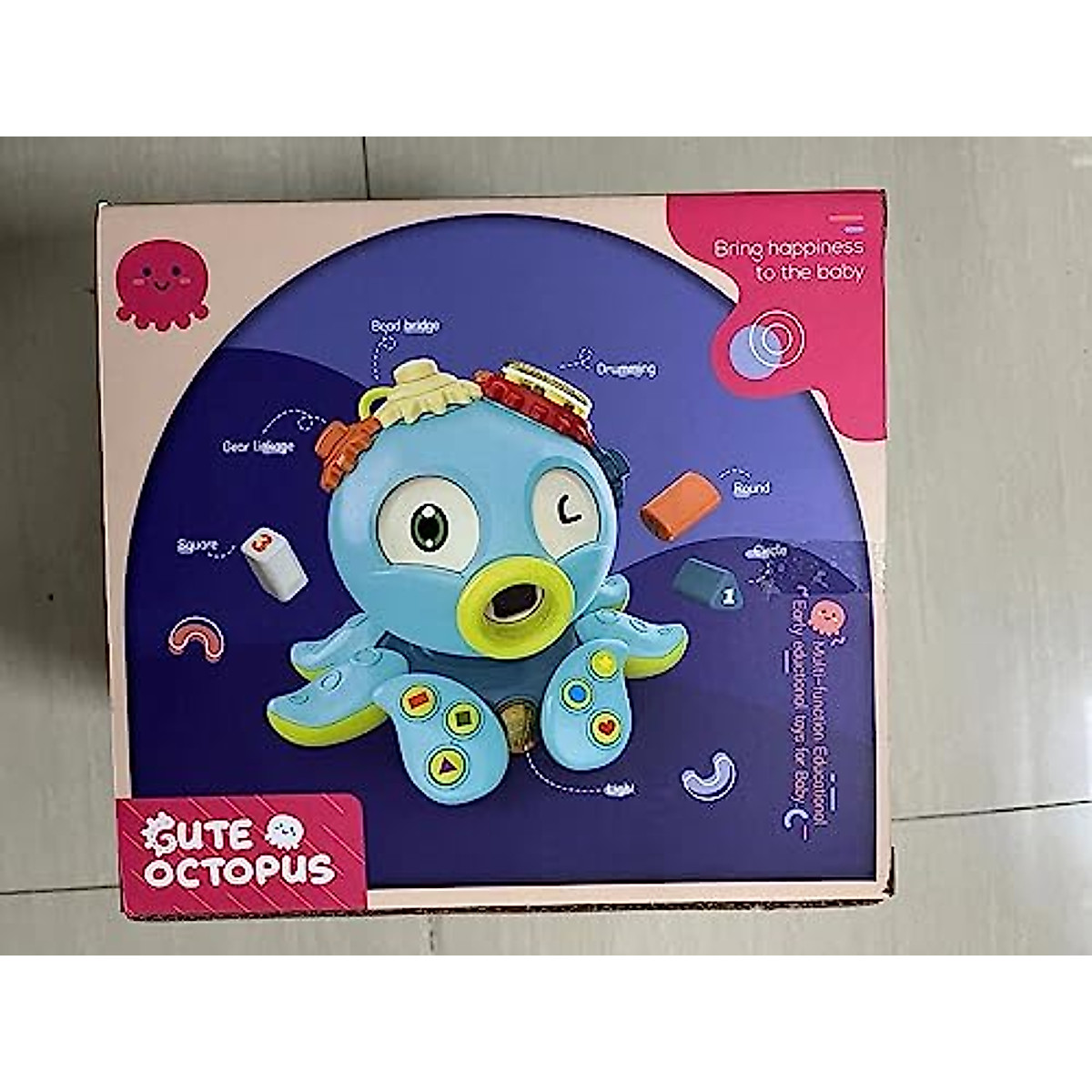 Baby Toys,MOJINO Infant Walker Toy,Octopus Crawling Crab Toy, Early Eduactional Learning Tummy Time Sensory Christmas Birthday Gift for Boy Girl Toddler and Kid