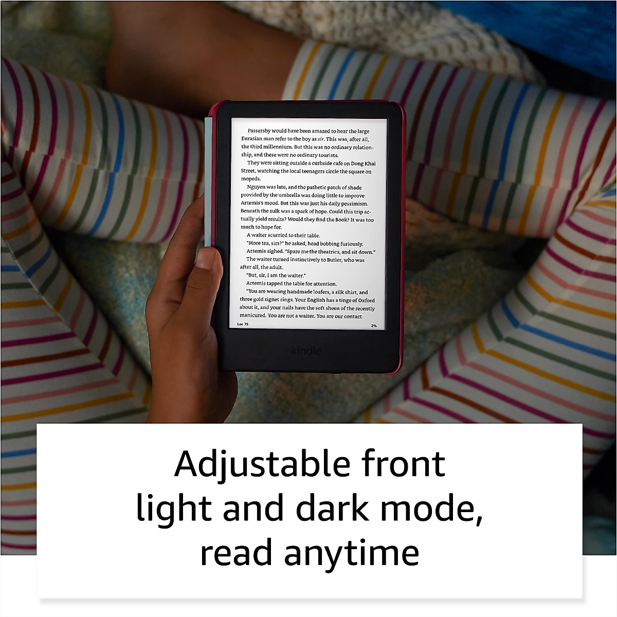 All-new Kindle Kids (2022 release) – Includes access to thousands of books, a cover, and a 2-year worry-free guarantee - Space Whale