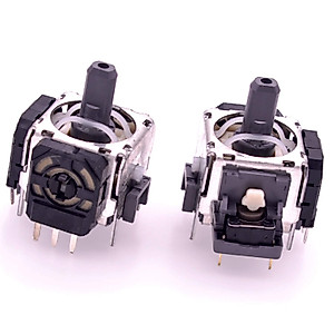 Deal4GO 2 Pack Original 3D Analog Stick Joystick Module Thumbstick Replacement for PS4 DualShock 4 Controller Grey
