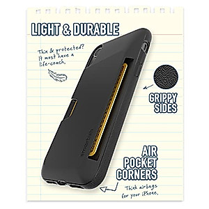 Smartish iPhone XR Wallet Case - Wallet Slayer Vol. 1 [Slim + Protective] Credit Card Holder for Apple iPhone 10R (Silk) - Black Tie Affair