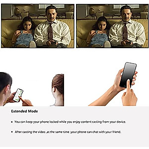 Wireless HDMI Display Adapter,Miracast Dongle,with HDMI Cable,for Streaming YouTube,Wireless HDMI Screen Mirroring,Used for iPhone Mac iOS Android Casting/Mirroring to TV/Projector/Monitor