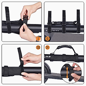 Epessa Hand Carrying Handle Strap for Kick Scooter Electric Scooter Folding Bike, Scooter Carry Strap with Innovative Gel Non-Slip,Compatible with Segway ES1/ES2/ES3/MAX Mijia M365/M365 Pro