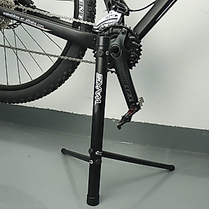 FOMTOR Bike Repair Stand (Max 60 lbs) Bicycle Mechanic Maintenance Rack Aluminum Alloy Bicycle Mechanics Workstands for MTB Mountain Bike and BMX Road Bikes (Black)