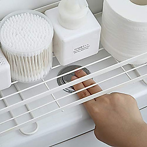 Umibrace Bathroom Shelves, Over The Toilet Storage, Over Toilet Storage Cabinet,Bathroom Rack Spacesaver, Anti-Rust Surface Appropriate Size for Paper Towels Shampoos Bathroom Decor 13.38" 6.49" 5.9"