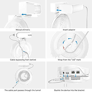 Koroao Wall Mount Holder for TP-Link Deco M9 Plus Whole Home Mesh WiFi System - No Cord Clutter and Save Space Ceiling Bracket (2-Pack)
