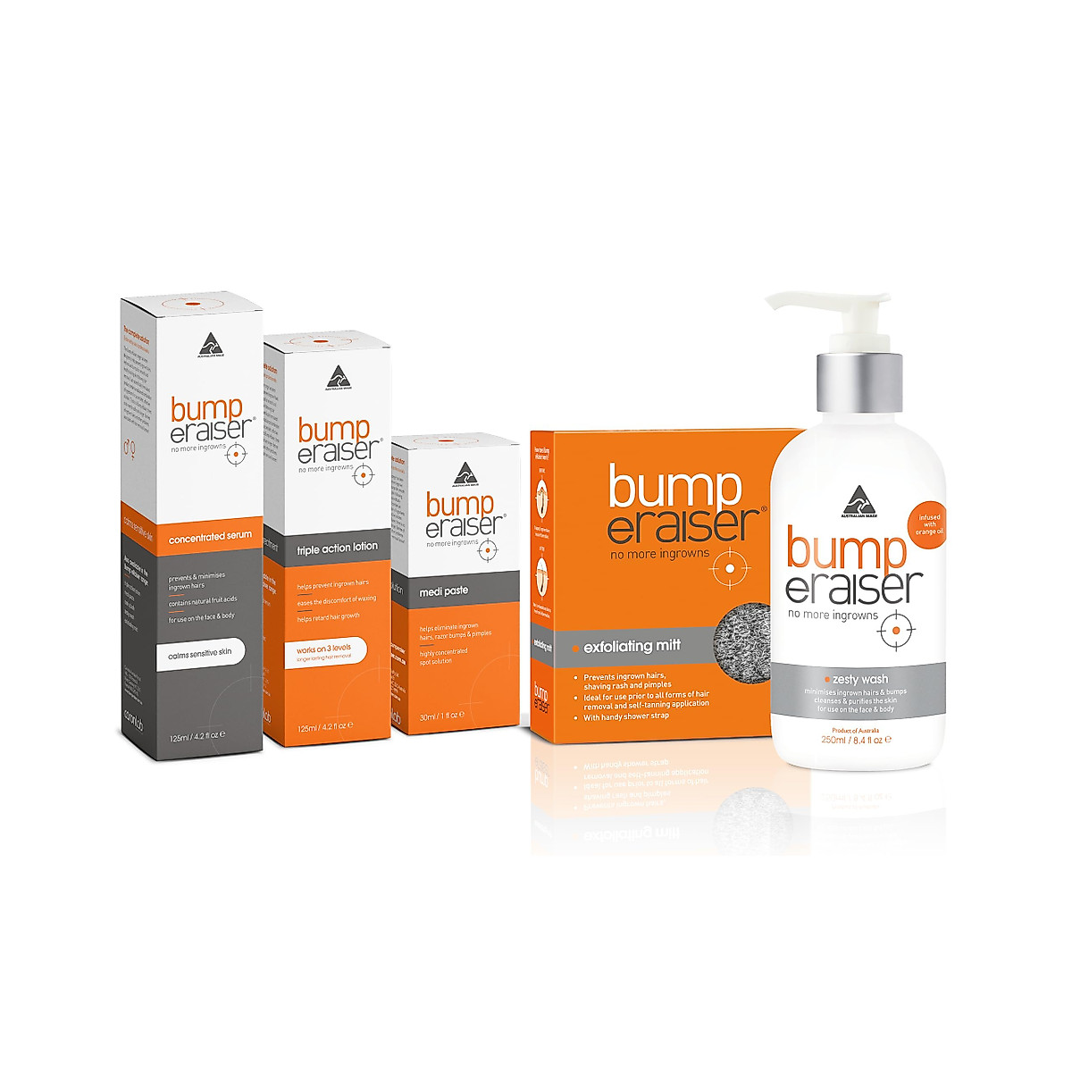 Bump Eraiser Concentrated Ingrown Hair Serum 4.2 fl oz for Ingrown Hair Treatment, Razor Burns and Razor Bumps