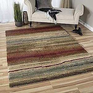 Orian Rugs Wild Weave Dusk to Dawn Area Rug, 5'3" x 7'6", Multicolor