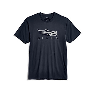 SITKA Gear Men's Everyday Cotton Short Sleeve Icon Tee Shirt - Eclipse, Large