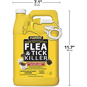 Harris Flea and Tick Killer, Liquid Spray with Odorless and Non-Staining Extended Residual Kill Formula (2-Pack, Gallon)