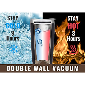 Onebttl Correctional Officer Gifts, Law Enforcement Gifts, Police Officer Gifts, Stainless Steel Tumbler Travel Mug Cup - 20 oz Employed