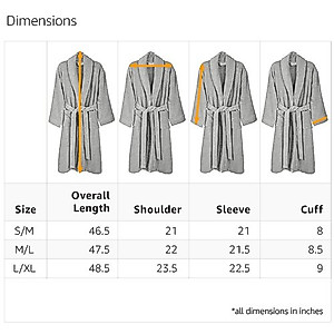 Amazon Brand – Pinzon Unisex Terry Bathrobe 100% Cotton, White, Medium / Large