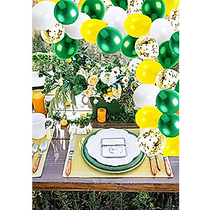 Graduation Party Decorations Green Yellow White 2023/Green Yellow Balloons/Green Tractor Birthday Party/Lemonade Party Decorations/Green Yellow Birthday Party Decorations 40pcs