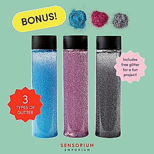 Sensory Bottles by Sensorium Emporium, Sensory Bottle, Sensory Fidget Tubes, Calm Down Bottle, Glitter Jar Calming, Sensory Bottles Supplies, Glitter Bottle Sensory