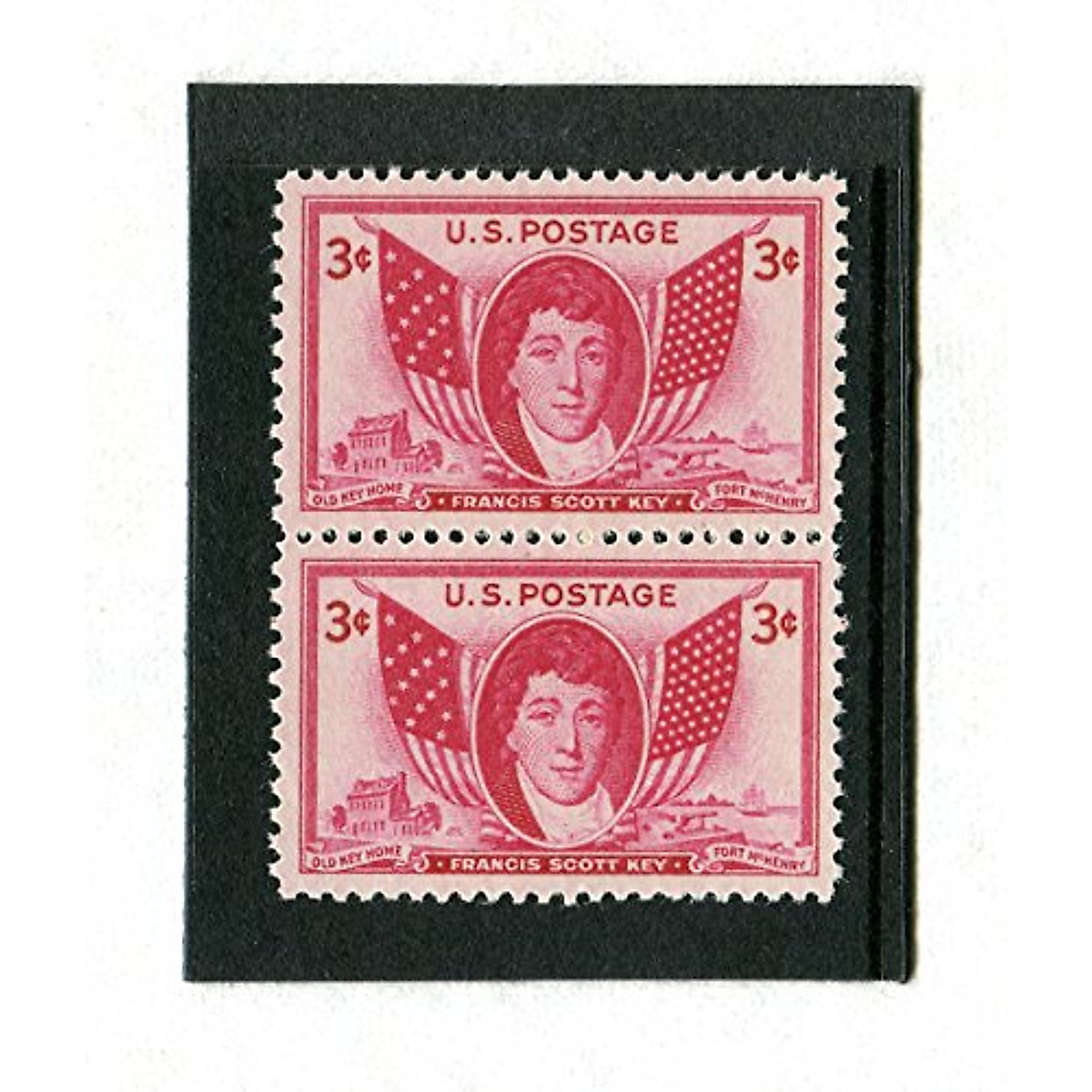Pair of $.03 Cent US Postal Stamps, Francis Scott Key, 1948, S#962